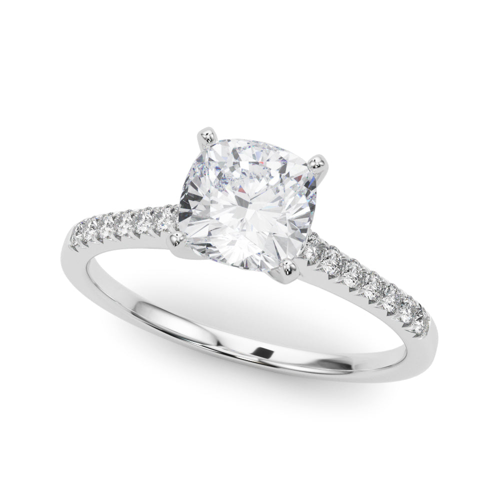 Blake Tappered Pave Engagement Ring